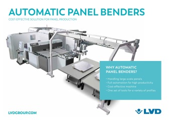 Automatic panel bending system
